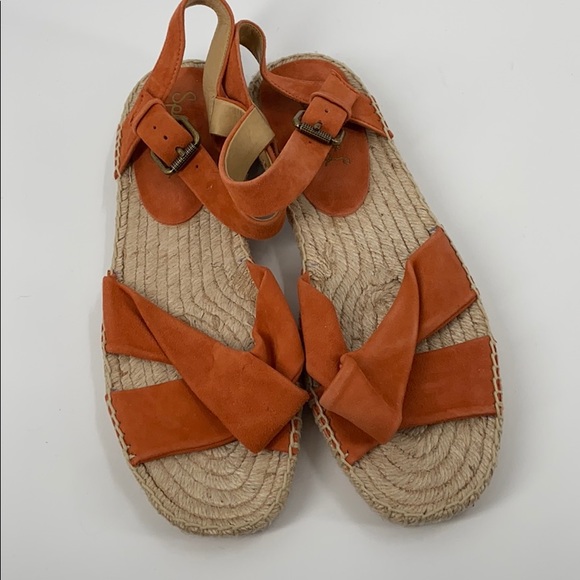 Splendid | Shoes | Splendid Orange Espadrille Sandals | Poshmark